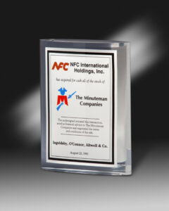 Custom Acrylic Embedment | Lane Award