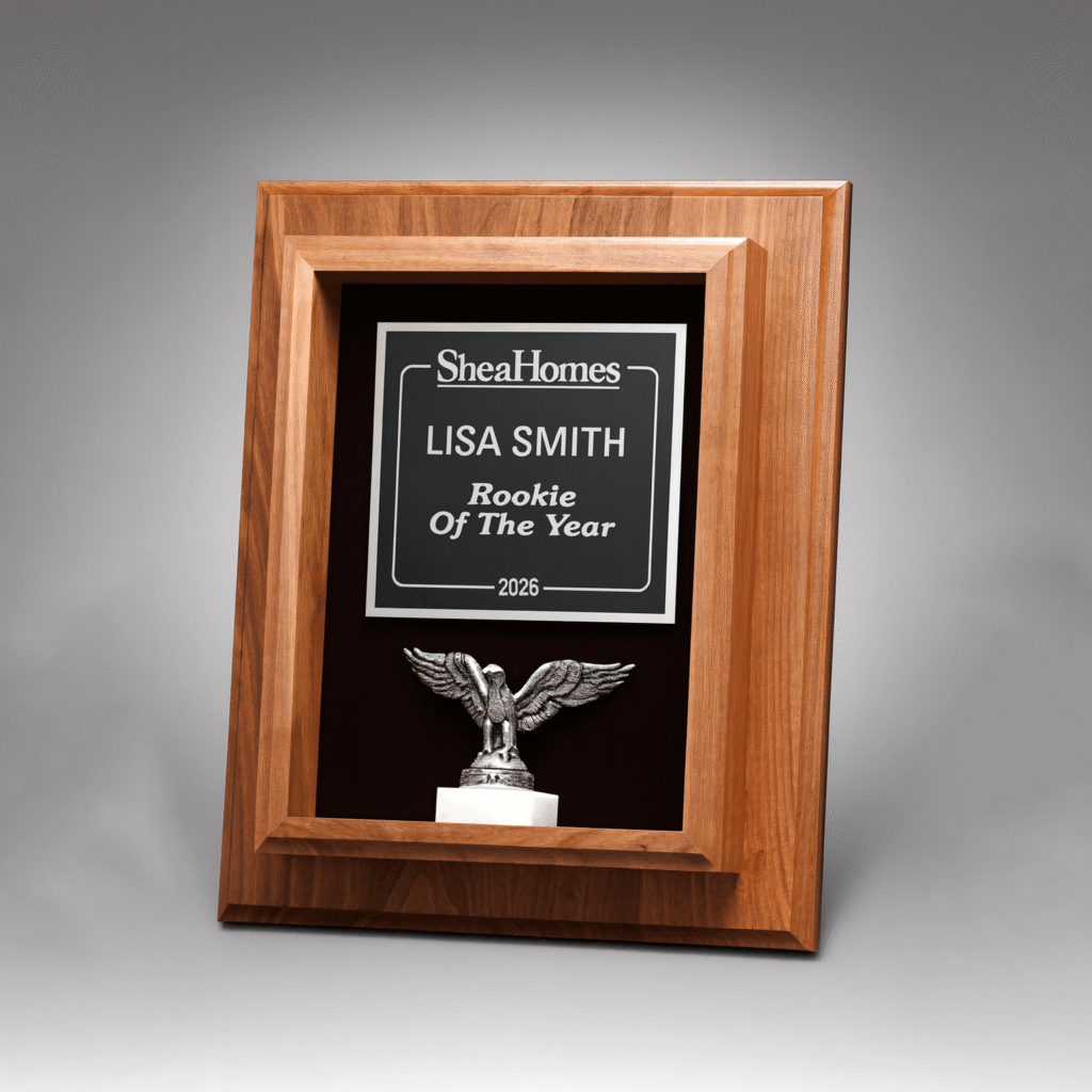 Eagle Shadow Box Plaque | Lane Award
