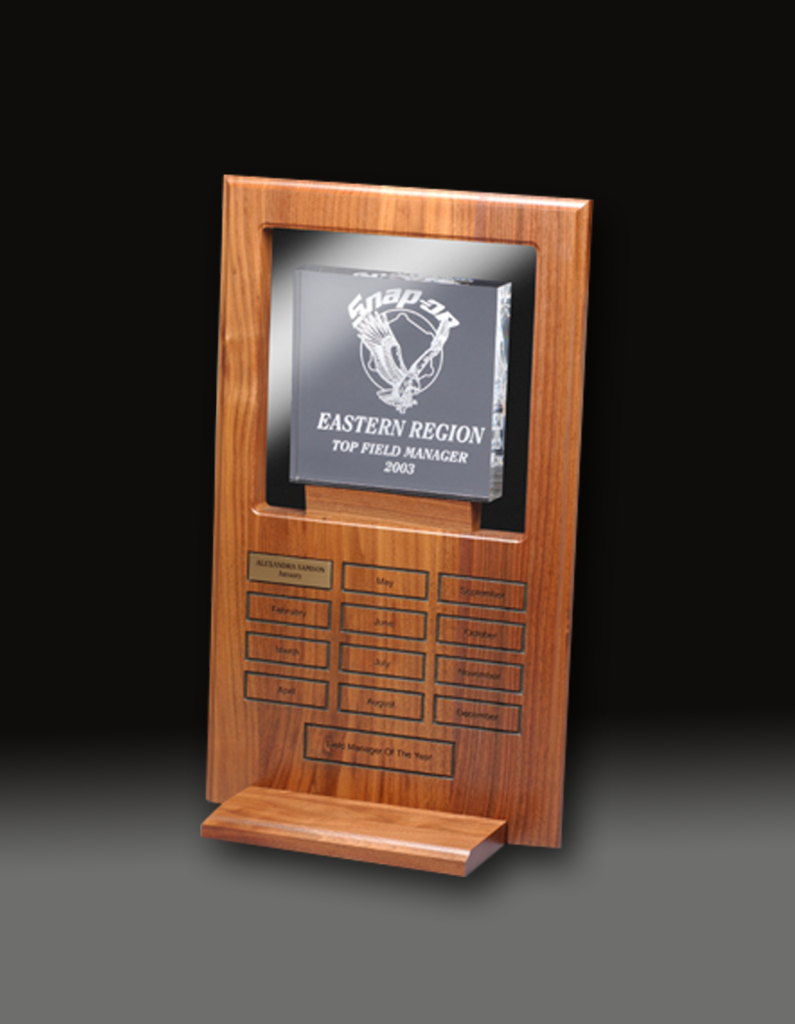 R - Laser Impact Acrylic Standing Perpetual Award | Lane Award