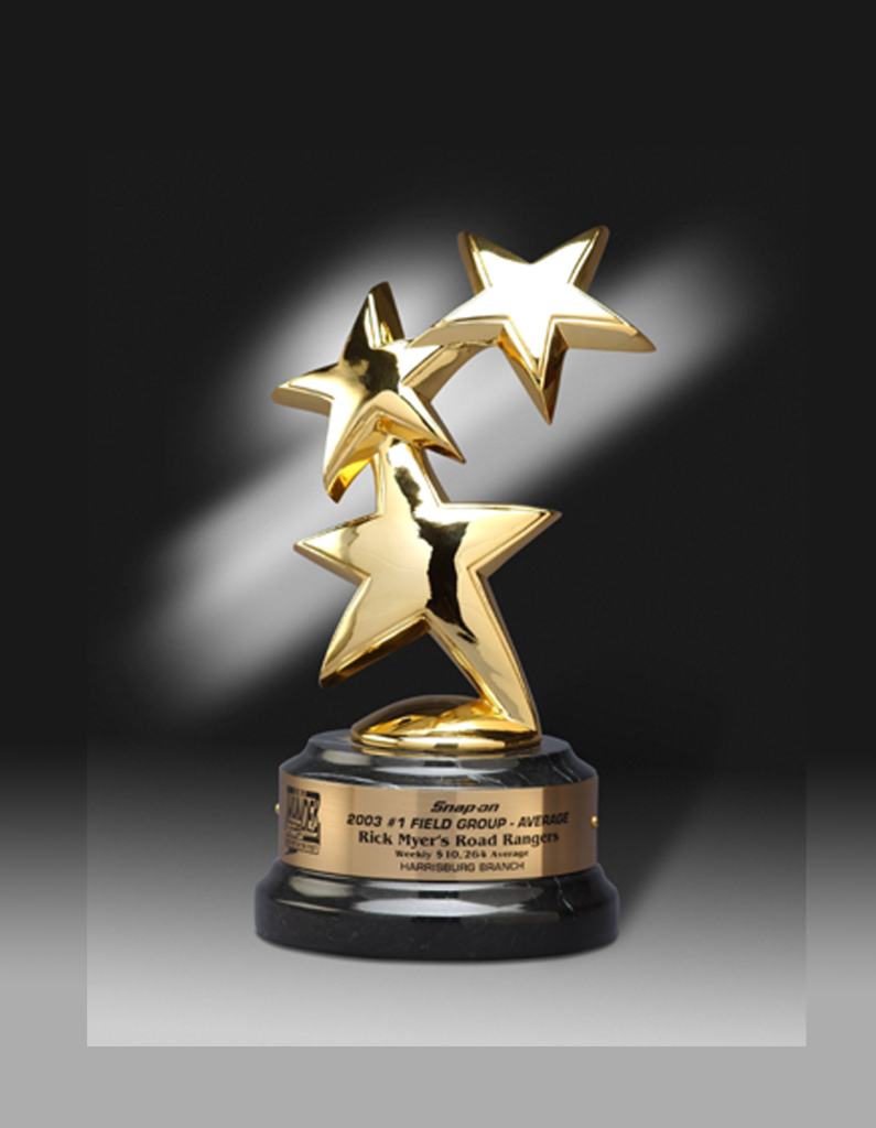 Multiple Star Award w/ Marble Base | Lane Award