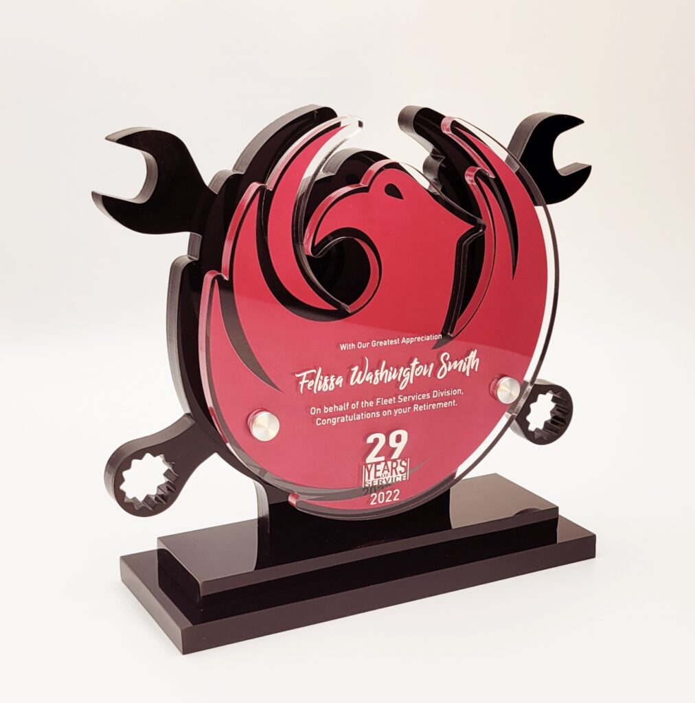 Custom Shaped Acrylic Award | Lane Award