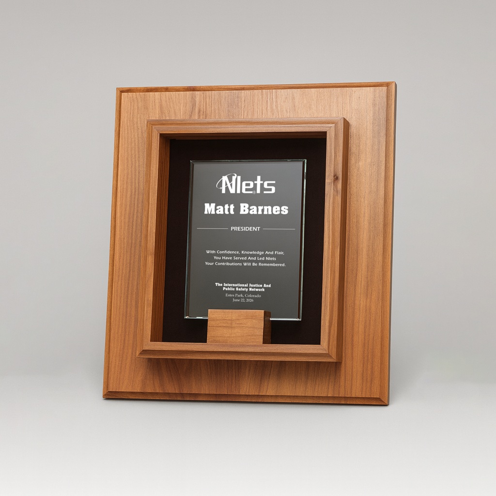 Shadow Box Frame Award With Glass Insert | Lane Award